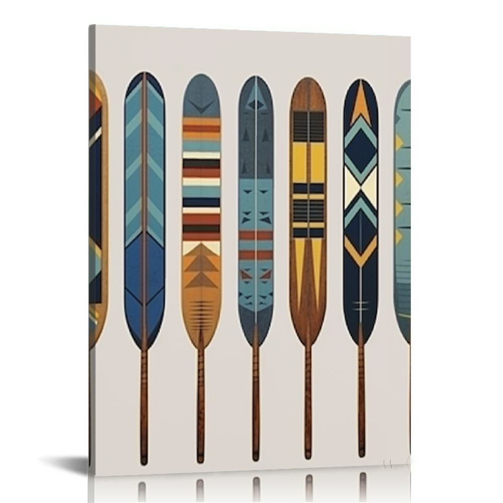 COMIO Lake Paddle Wall Art Prints Artwork Signs Framed for Lake Porch ...