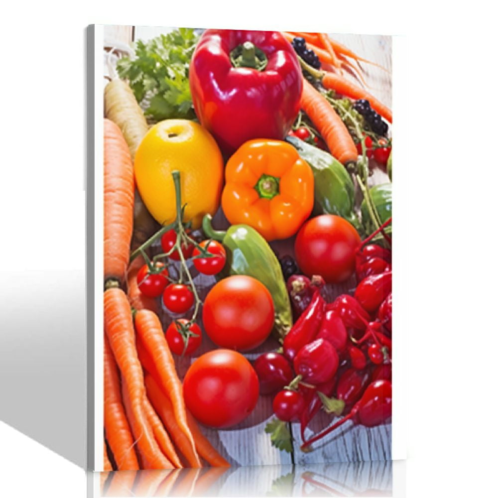 COMIO Large Kitchen Pictures Canvas Prints Wall Art Multicolored Fresh ...