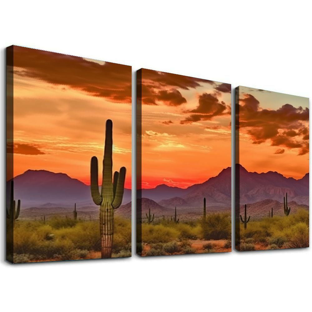 COMIO Large Wall Art Arizona Sonoran Desert Wall Art for Living Room ...
