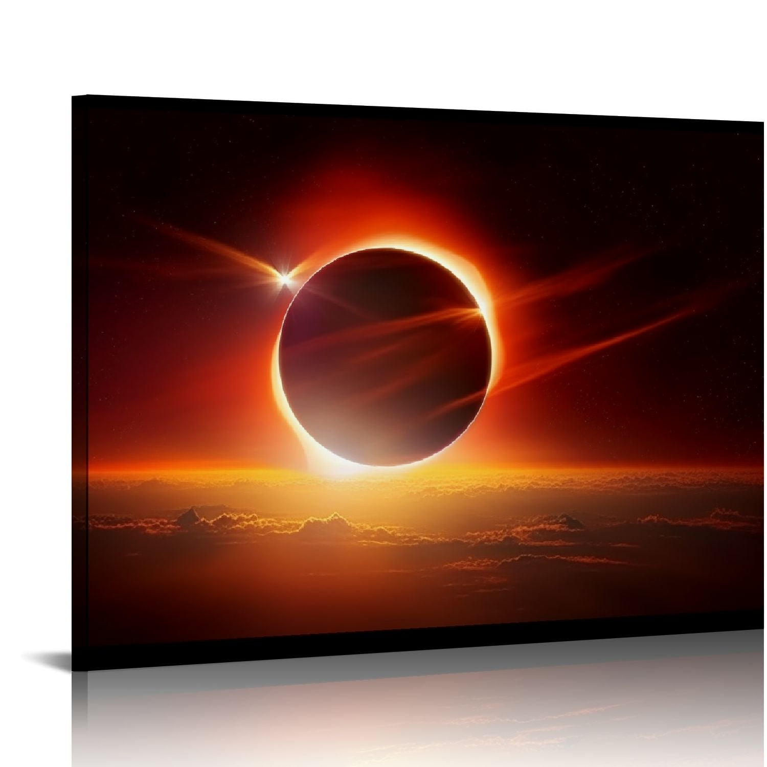 COMIO Large Wall Art Outer Space Moon Landscape Picture Wall Decor ...