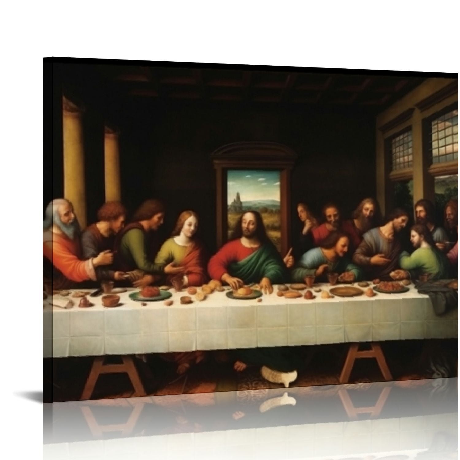 COMIO The Last Supper Wall Decor - Leonardo Da Vinci Canvas Art Print ...