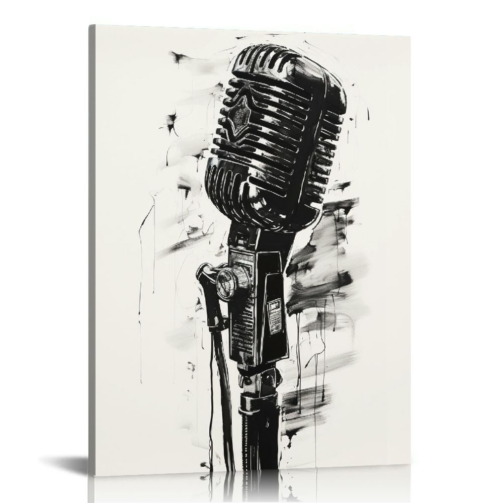 COMIO Lead Vocalist Microphone Watercolor Unframed Art Print by Dan ...
