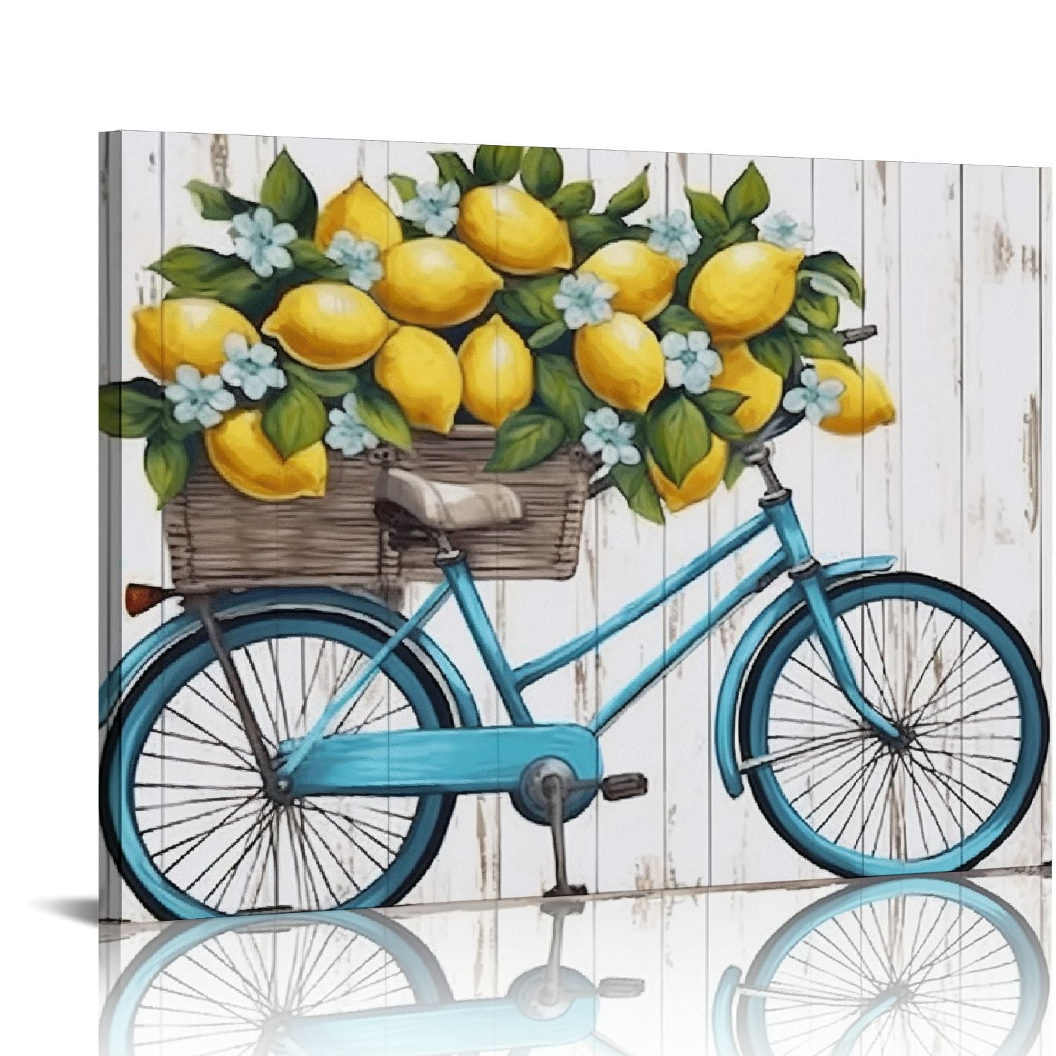 COMIO Lemon Wall Art Lemon Fruit Word Pictures Canvas Print Modern ...