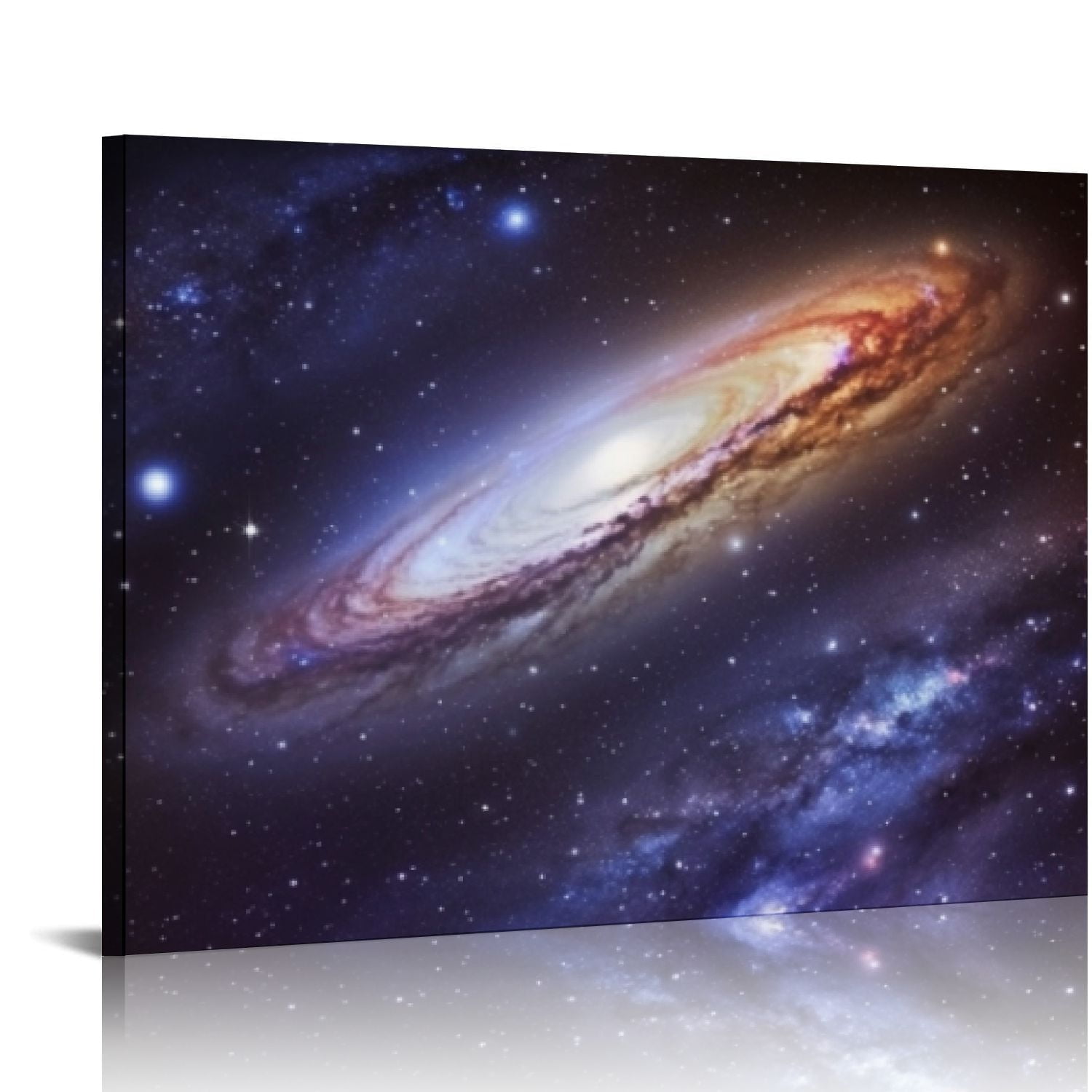 COMIO Light Up Space Canvas Print Wall Art, Milky Way Galaxy - Walmart.com