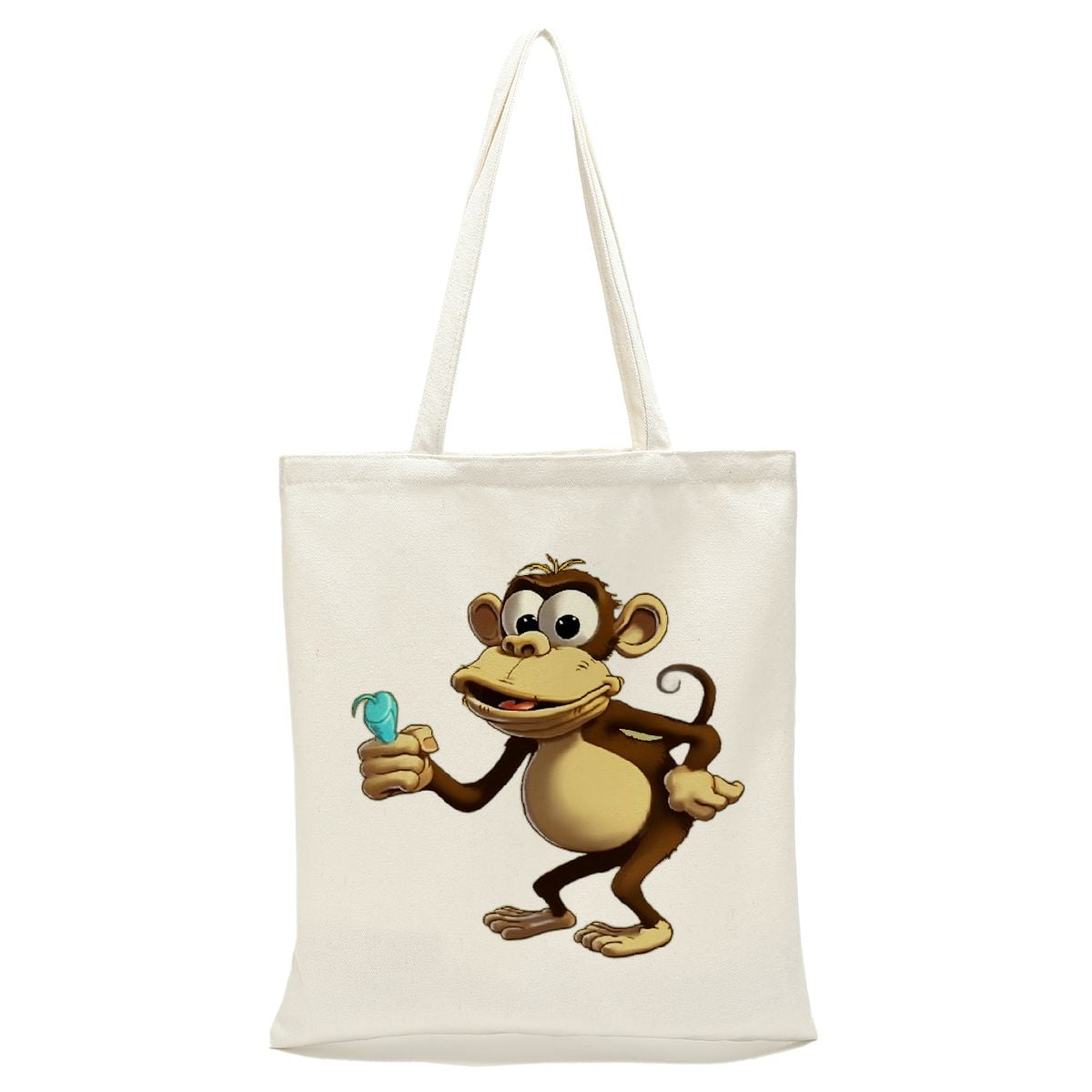COMIO Little Monkey Tote Bag Canvas Tote - Walmart.com