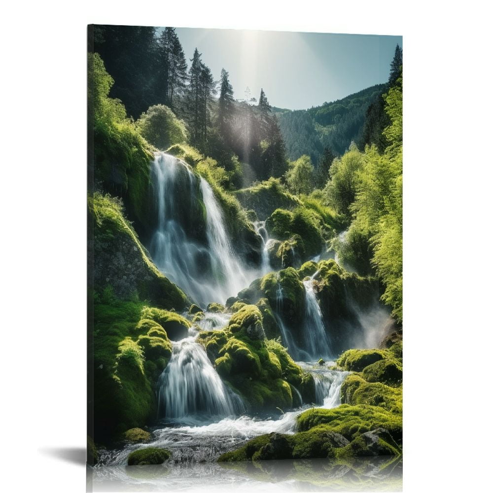 COMIO Lower Yellowstone Falls, Yellowstone Canvas Wall Art Print ...