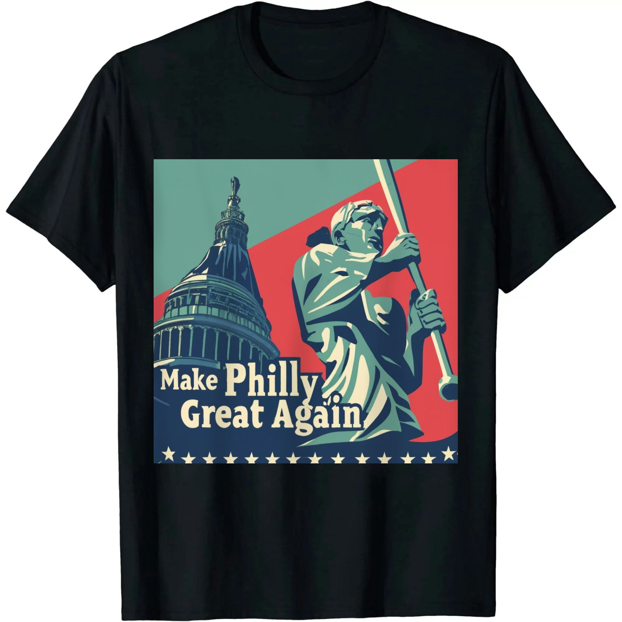 COMIO Make Philly Great Again T-Shirt Frank Rizzo Statue Tribute - Walmart.com