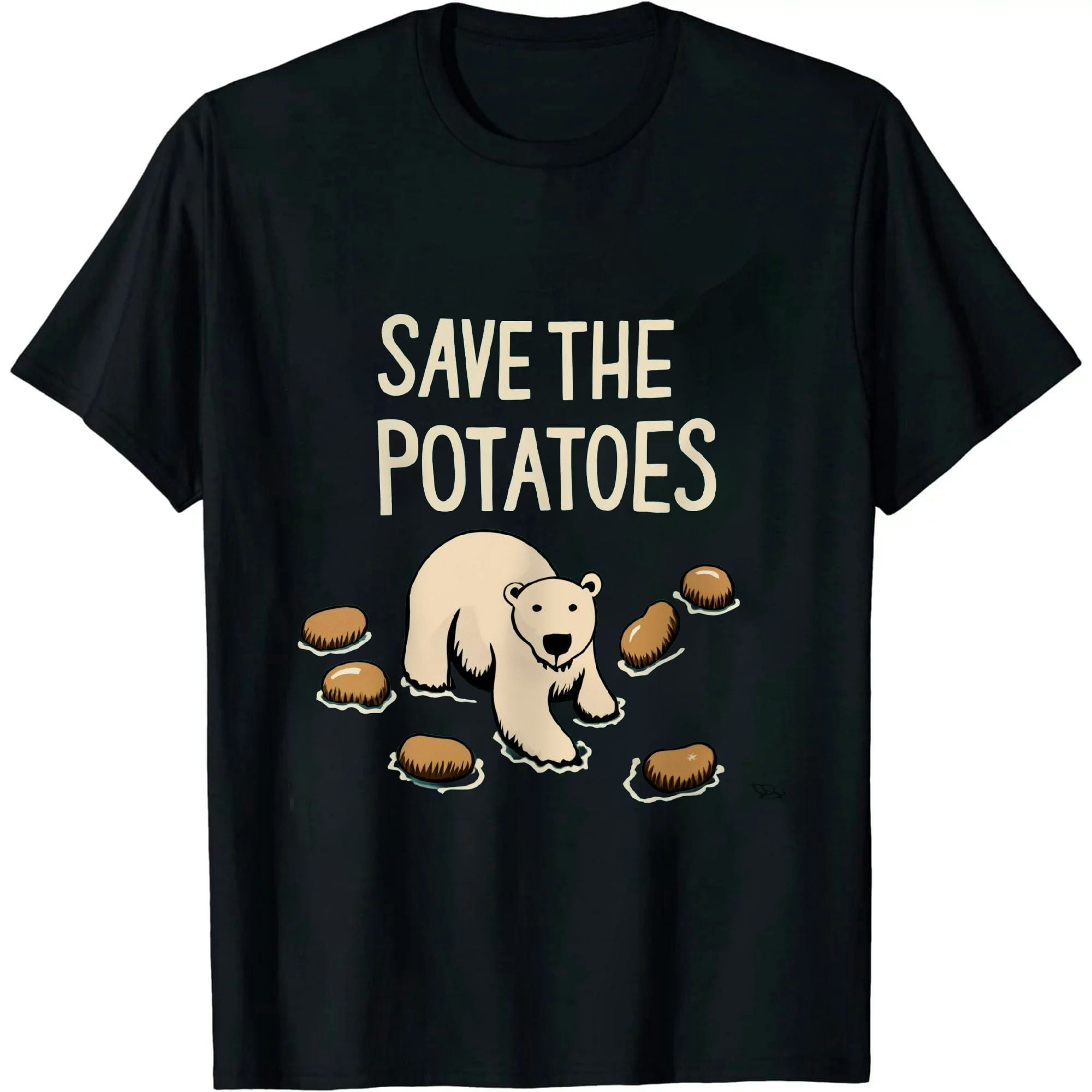 COMIO Manatee-Shirt Save The Floaty Potatoes Funny Chubby Mermaid T ...