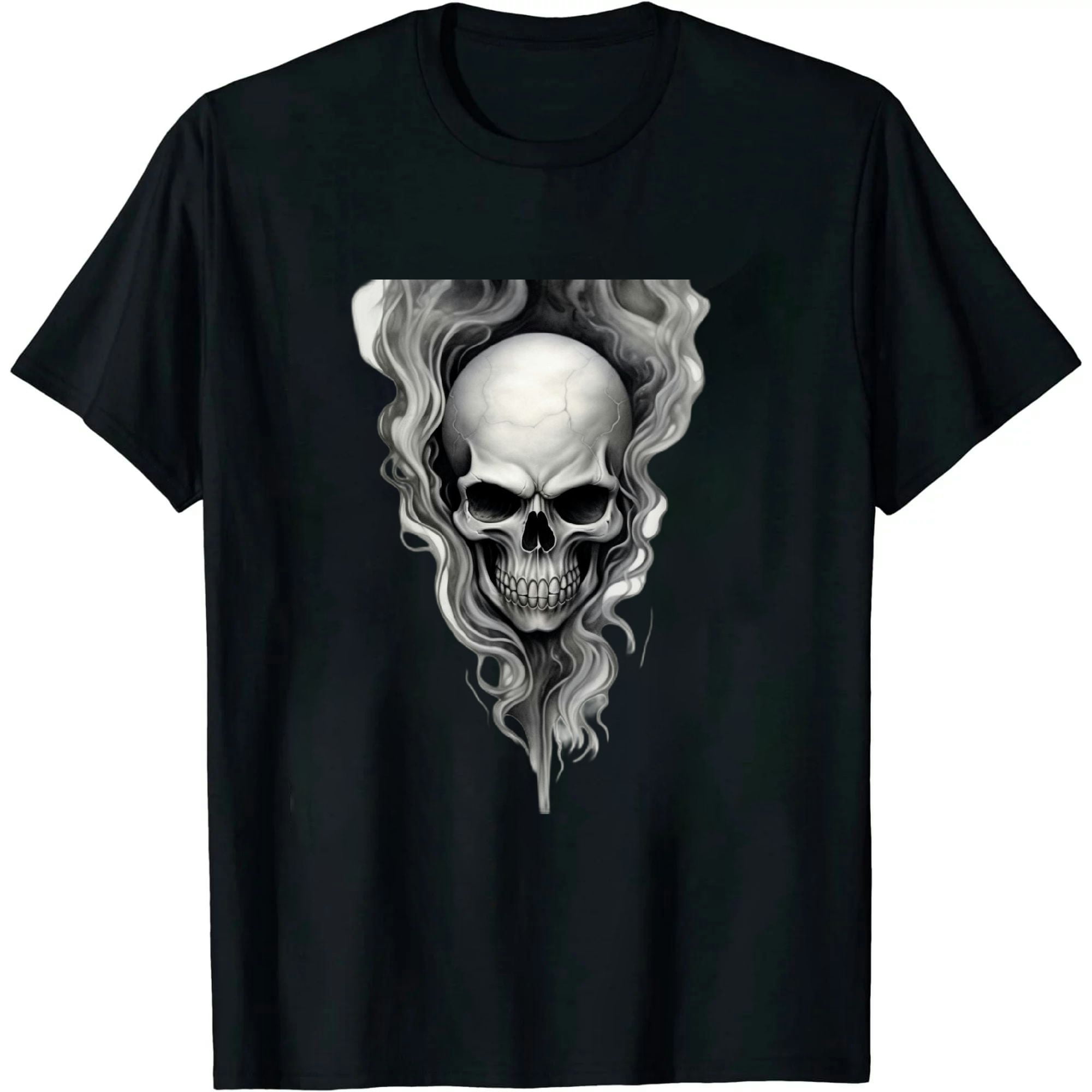 COMIO Men's Ghost Skull short Sleeve Shirt - Walmart.com