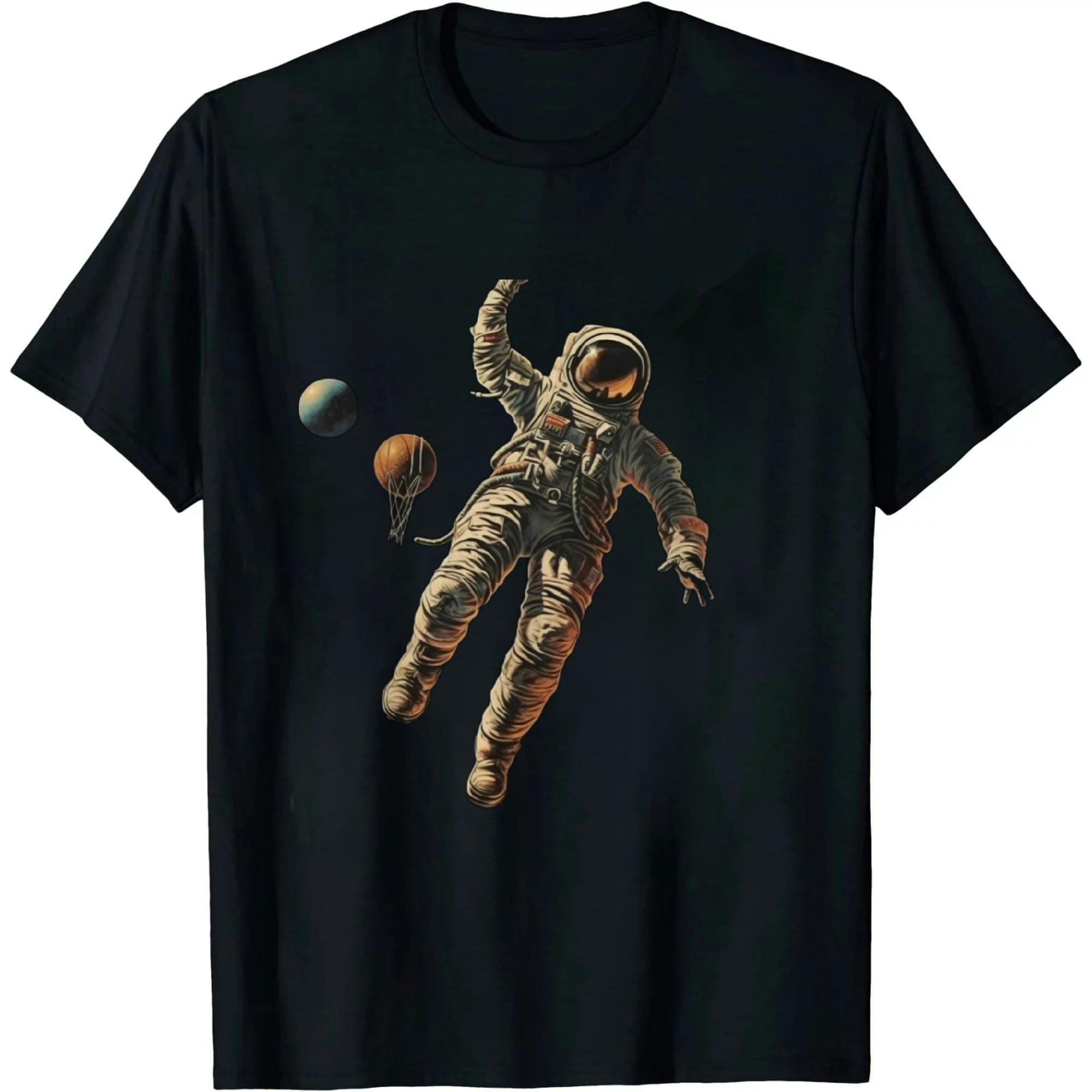 COMIO Men's Graphic Tees Astronaut T-Shirts - Cool Design Graphic T ...