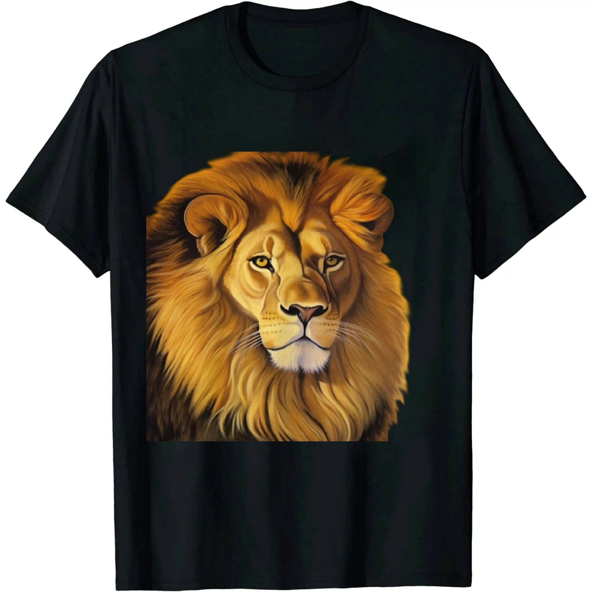 COMIO Mens Animal Lion 3D Printed T-Shirt Casual Short Sleeve Tee Shirt ...