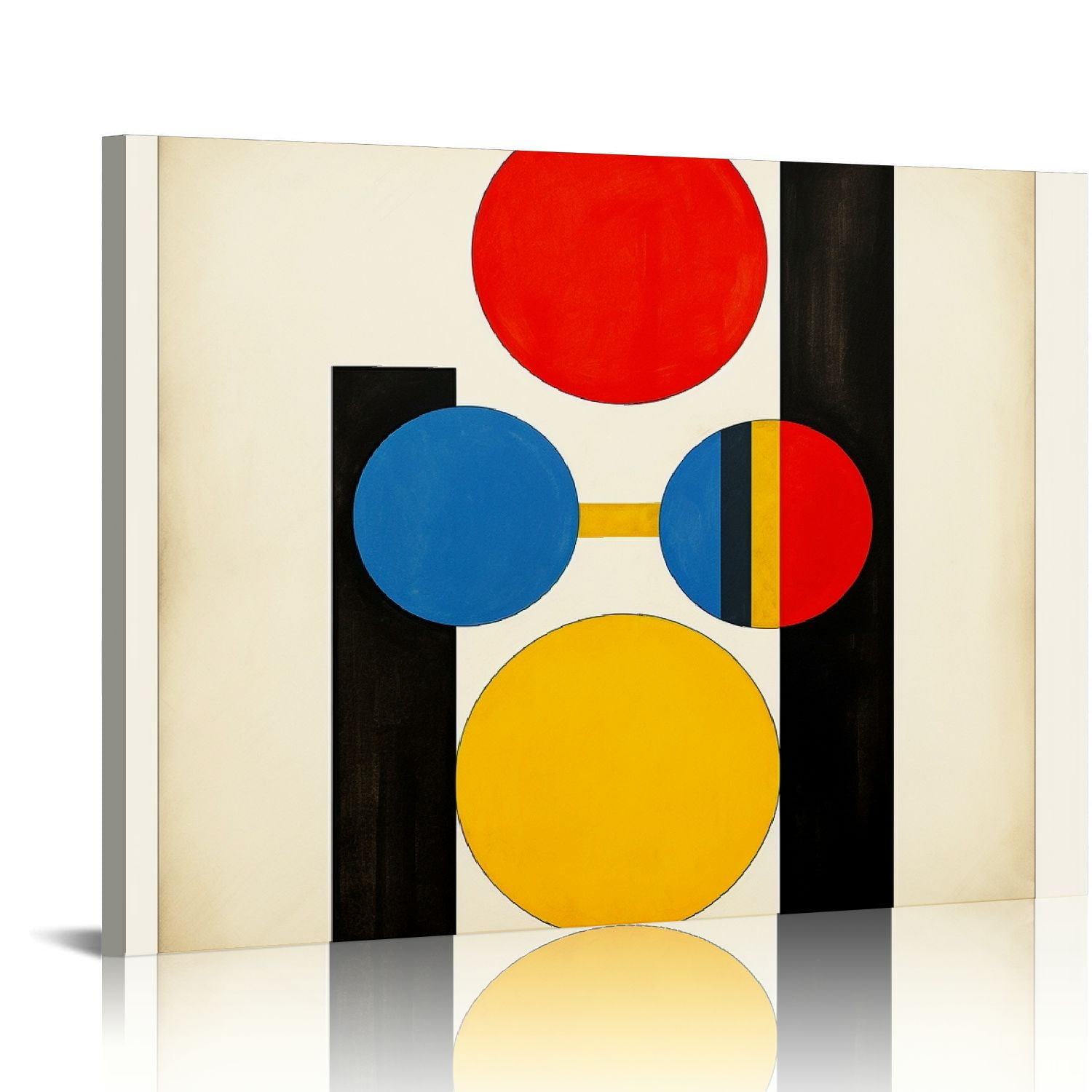 COMIO Mid-Century Modern Bowling Balls on Ramps Canvas Art Print ...