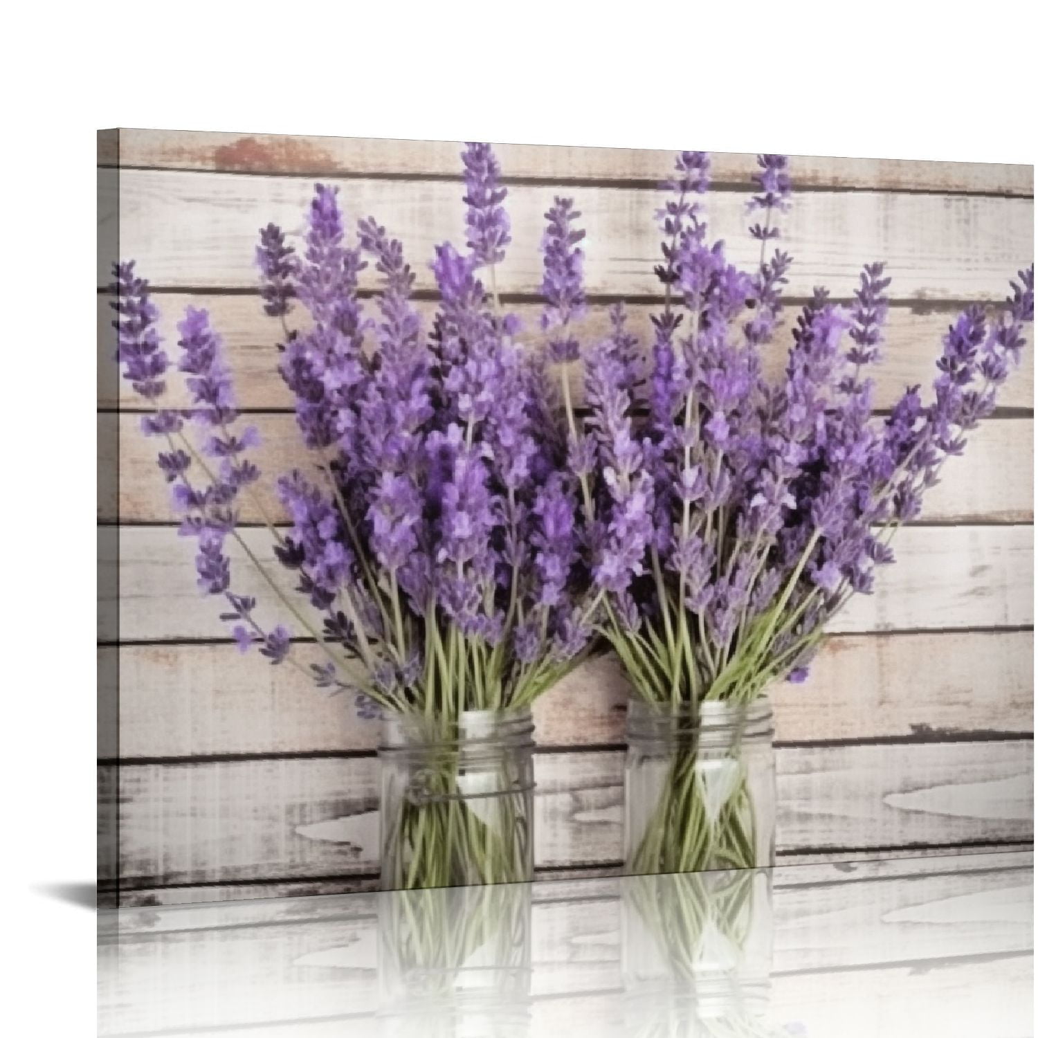 COMIO Modern Artwork Purple Lavender Wall Decor Canvas Wall Art Retro ...