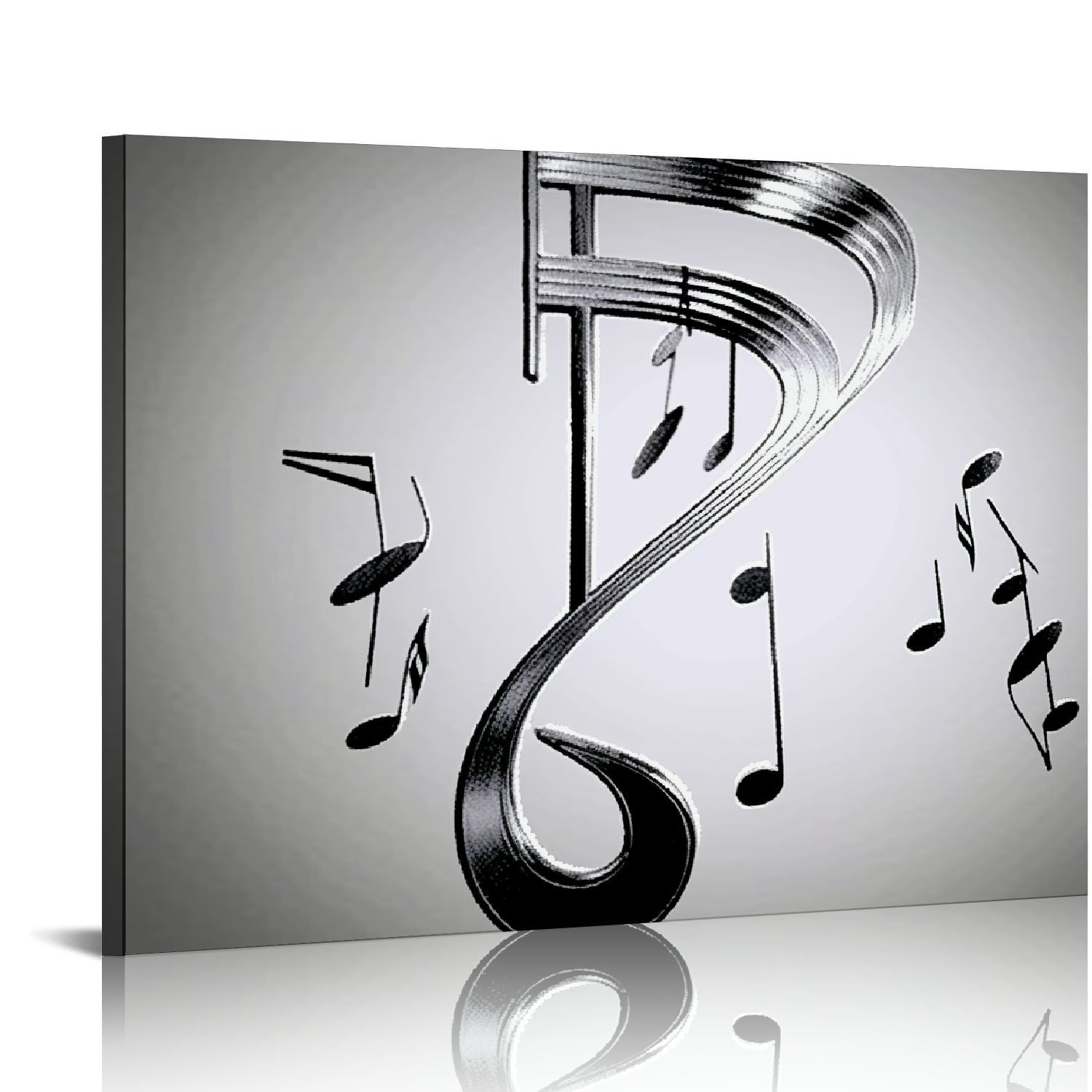 COMIO Modern Music Posters Beating Stretched and Framed Music Notes ...