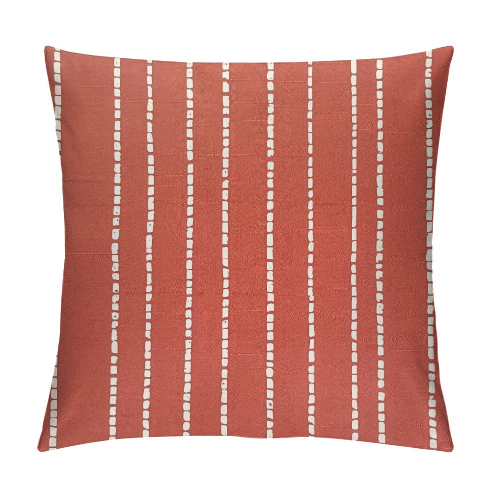 COMIO Modern Pillow Covers Terracotta/Stripe Pattern Contemporary ...