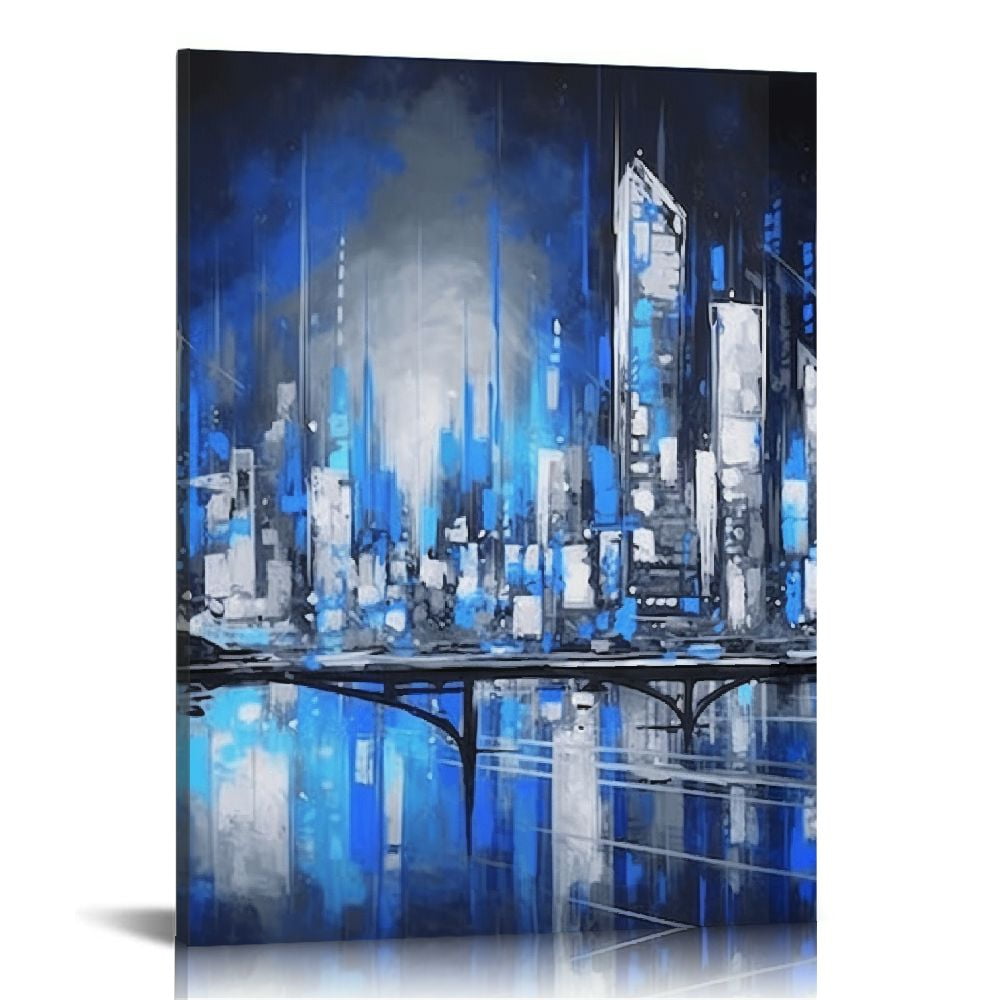 COMIO Modern Wall Art for Living Room, New York City Wall Decor for ...