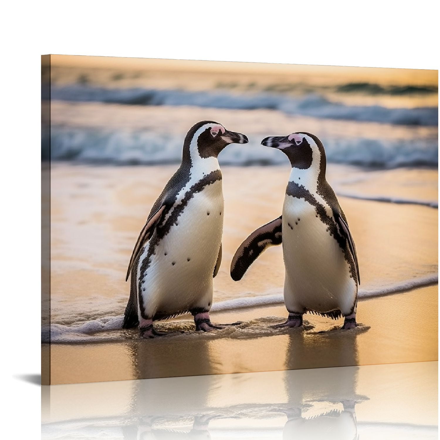 COMIO Modern Wild Animal Painting Canvas Prints African Penguin On The ...