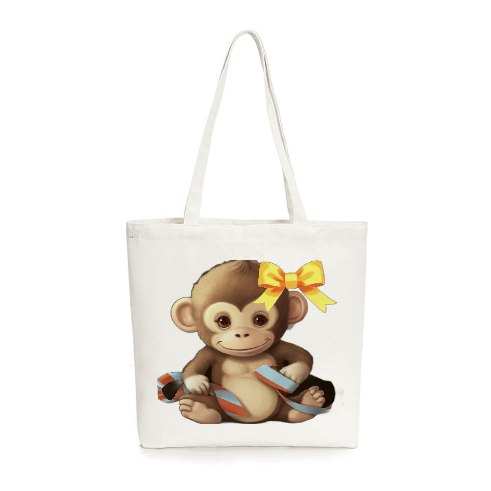 COMIO Monkey Autism Hope Tote Bag Canvas Tote - Walmart.com