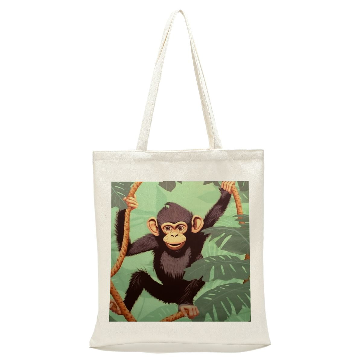 COMIO Monkey Canvas Tote Bag Large Shoulder Bag For Women And Girl ...