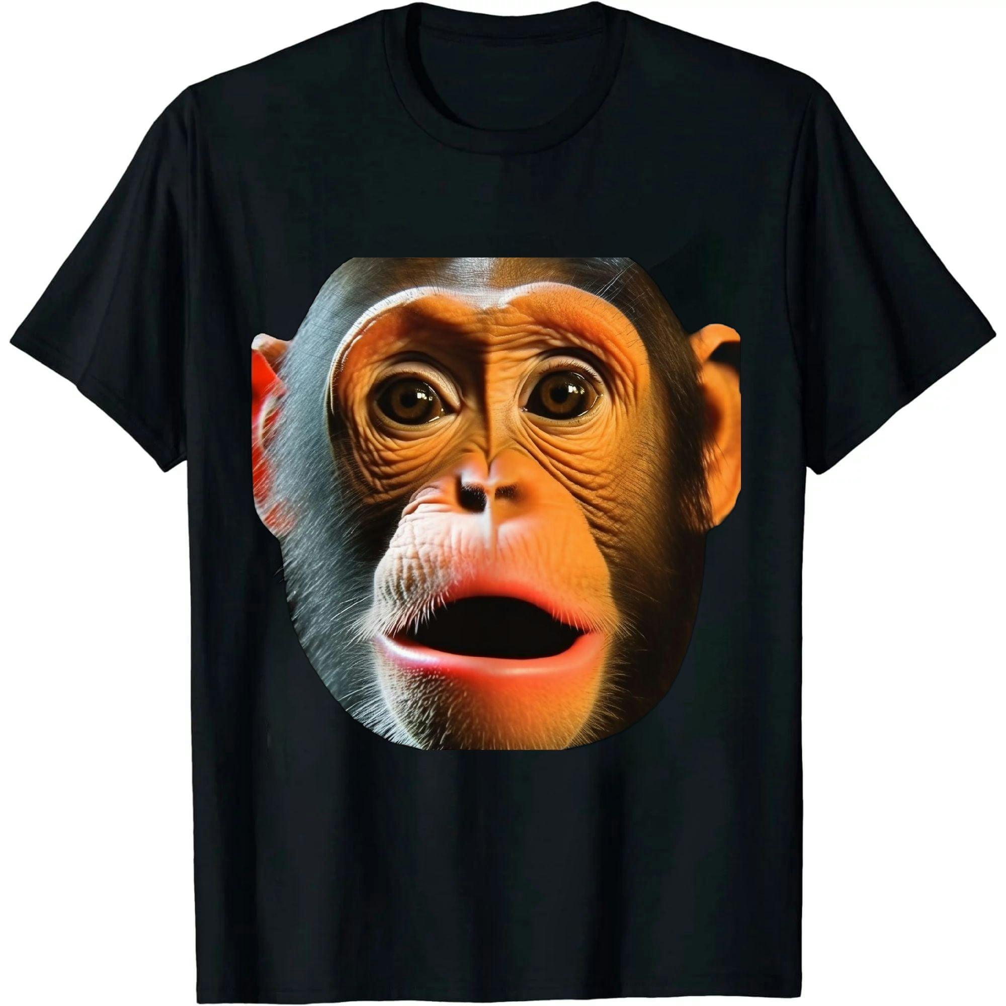 COMIO Monkey Face Breath Funny Men Womens Halloween Costume T-Shirt ...
