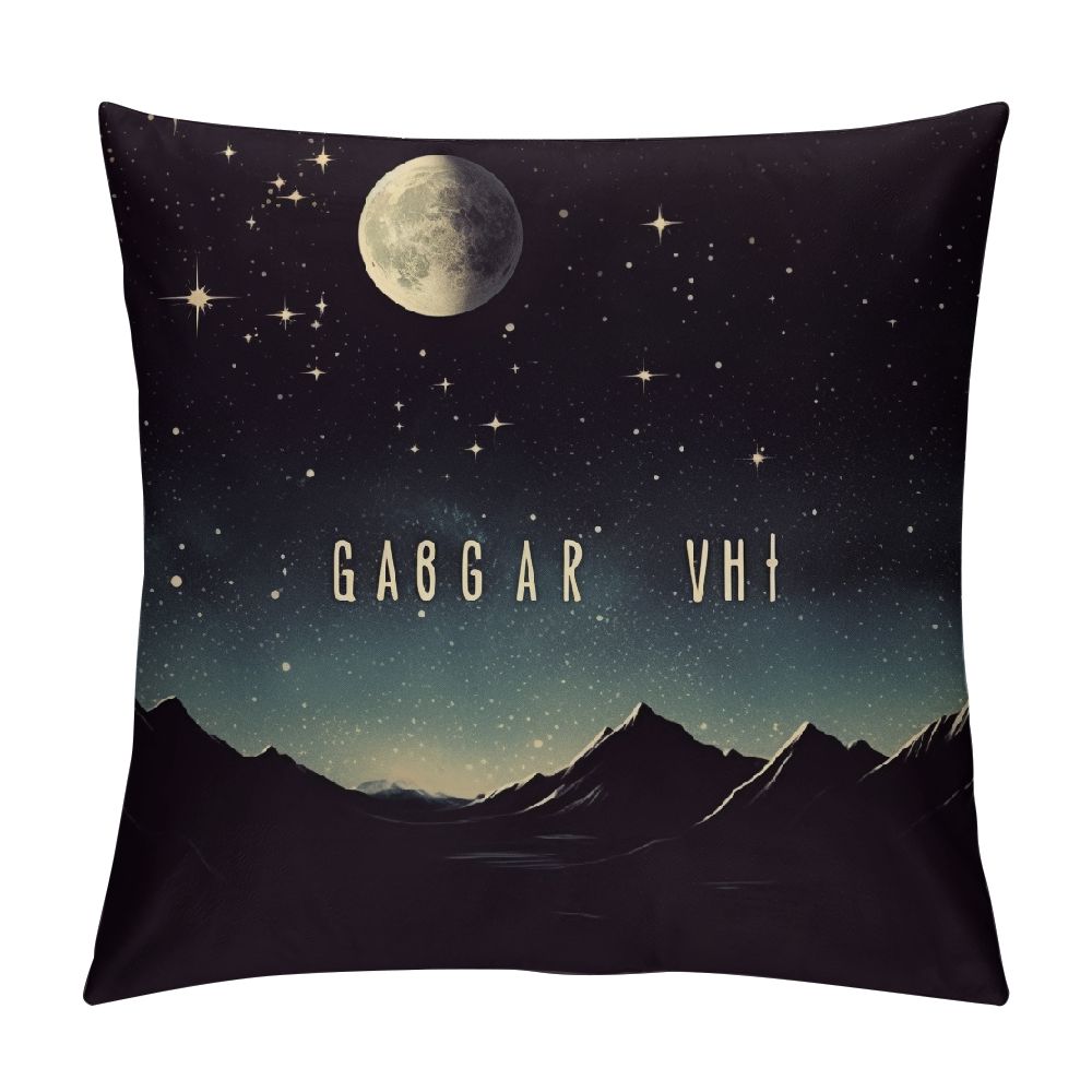 MLJA Moon Pillows Decorative Throw Pillow Cover Case Night Sky Moon ...