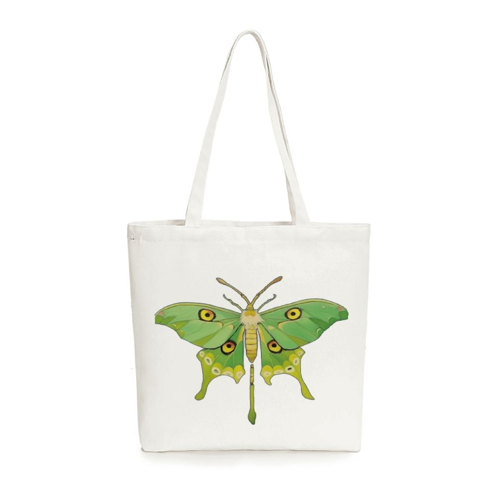COMIO Moth Gifts - ( Luna Moth Graphic ) Beautiful Luna Moth Tote Bag ...