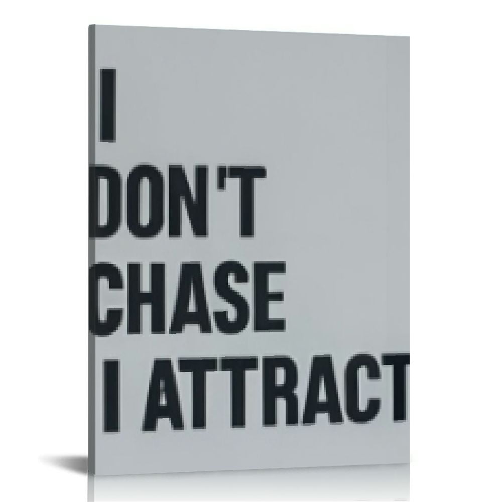 MLJA Motivational Wall Decor “I Don't Chase I Attract” Room Decor ...