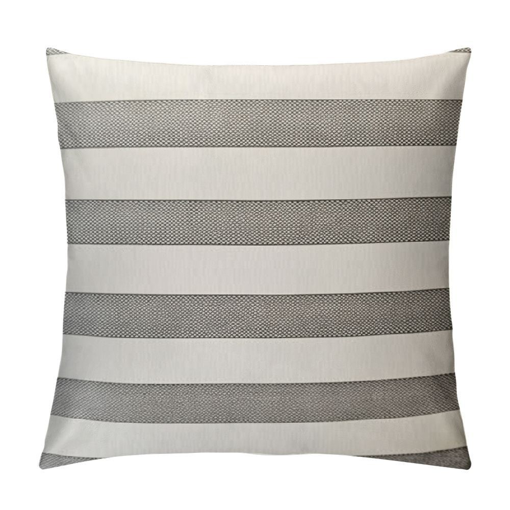 COMIO Multi Color Stripe Euro Pillow Case Soft Faux Square Decorative ...