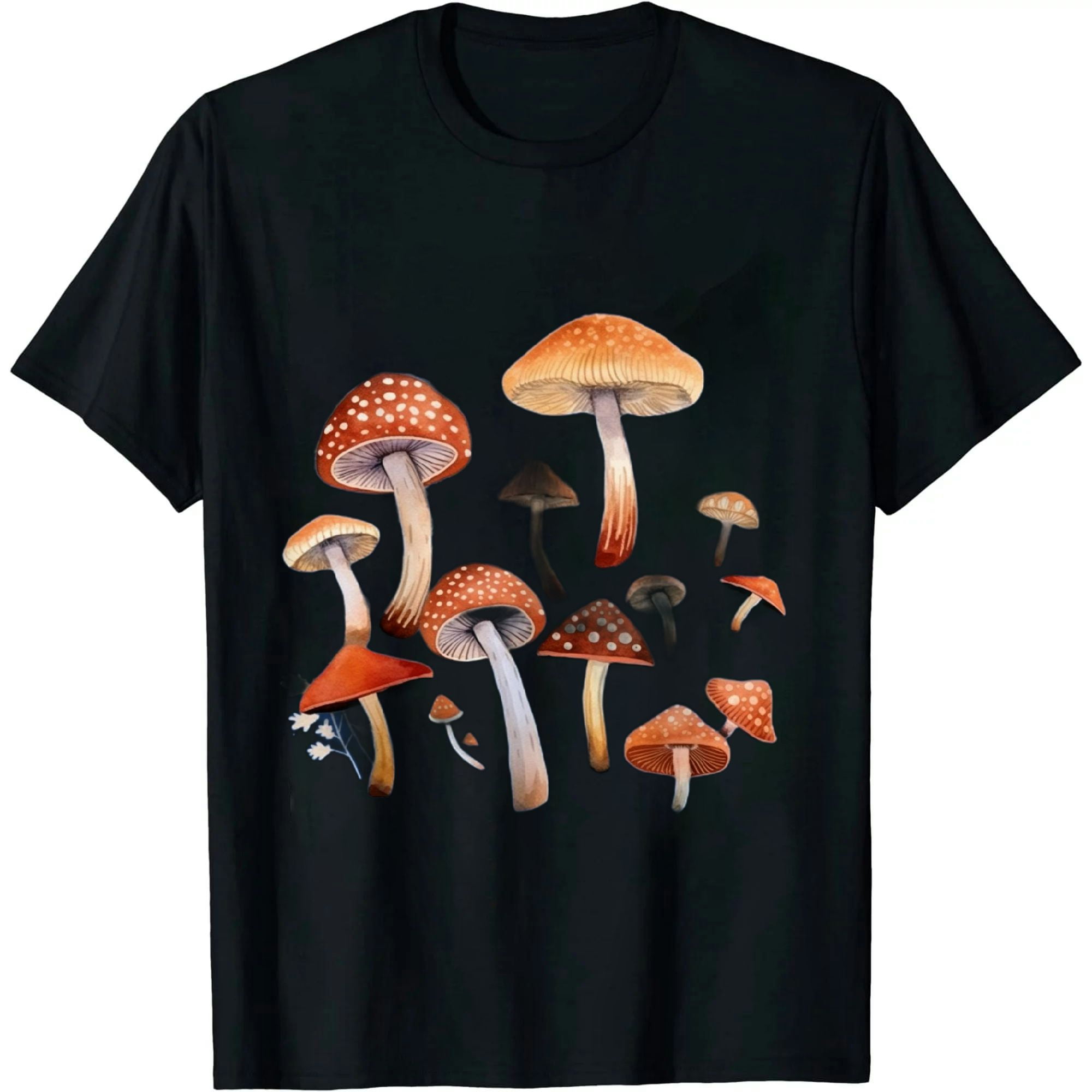 COMIO Mushrooms Shirts for Women Mycology Tshirt Fungi Lover Tee Mushroom Graphic Short Sleeve ...