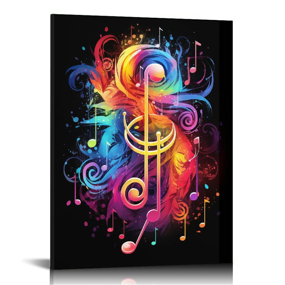 COMIO - Music Wall Art Modern Musical Note Canvas Prints Beautiful ...