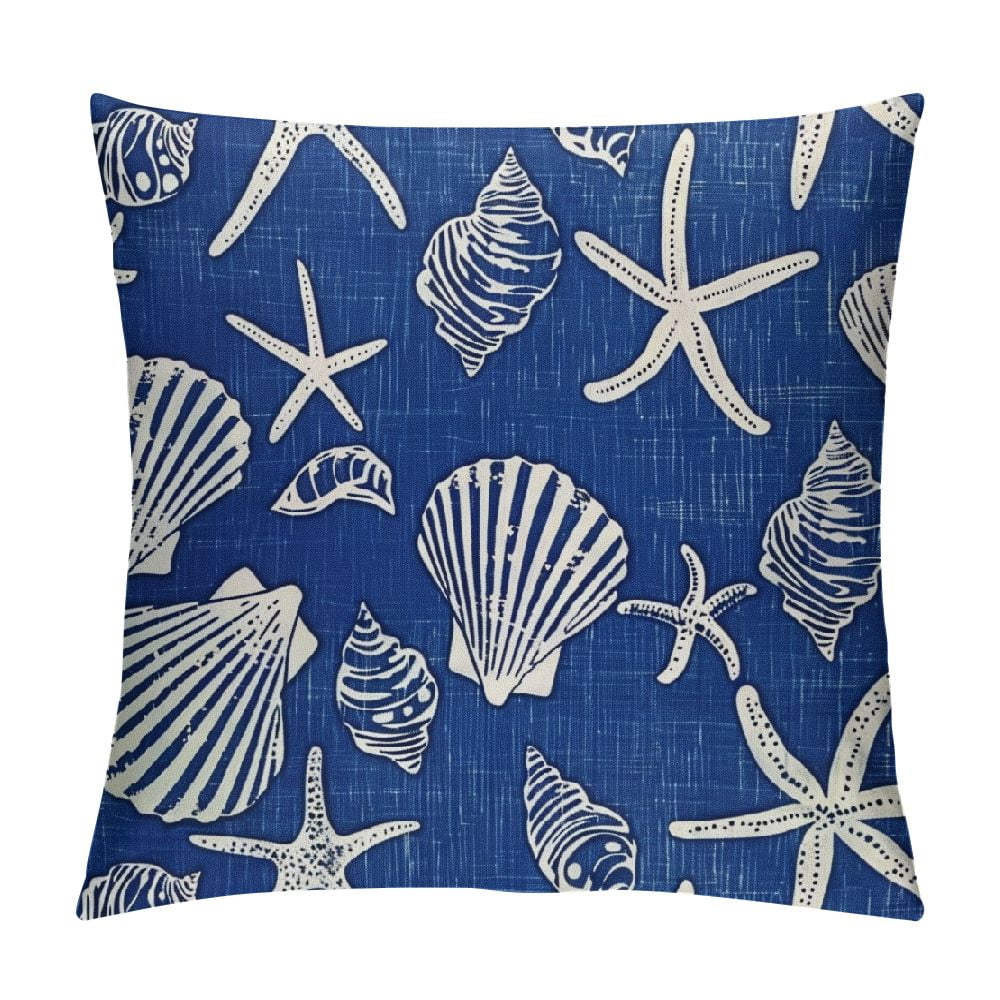 COMIO Nautical Coastal Outdoor Throw Pillows Cover Ocean Beach Sea ...