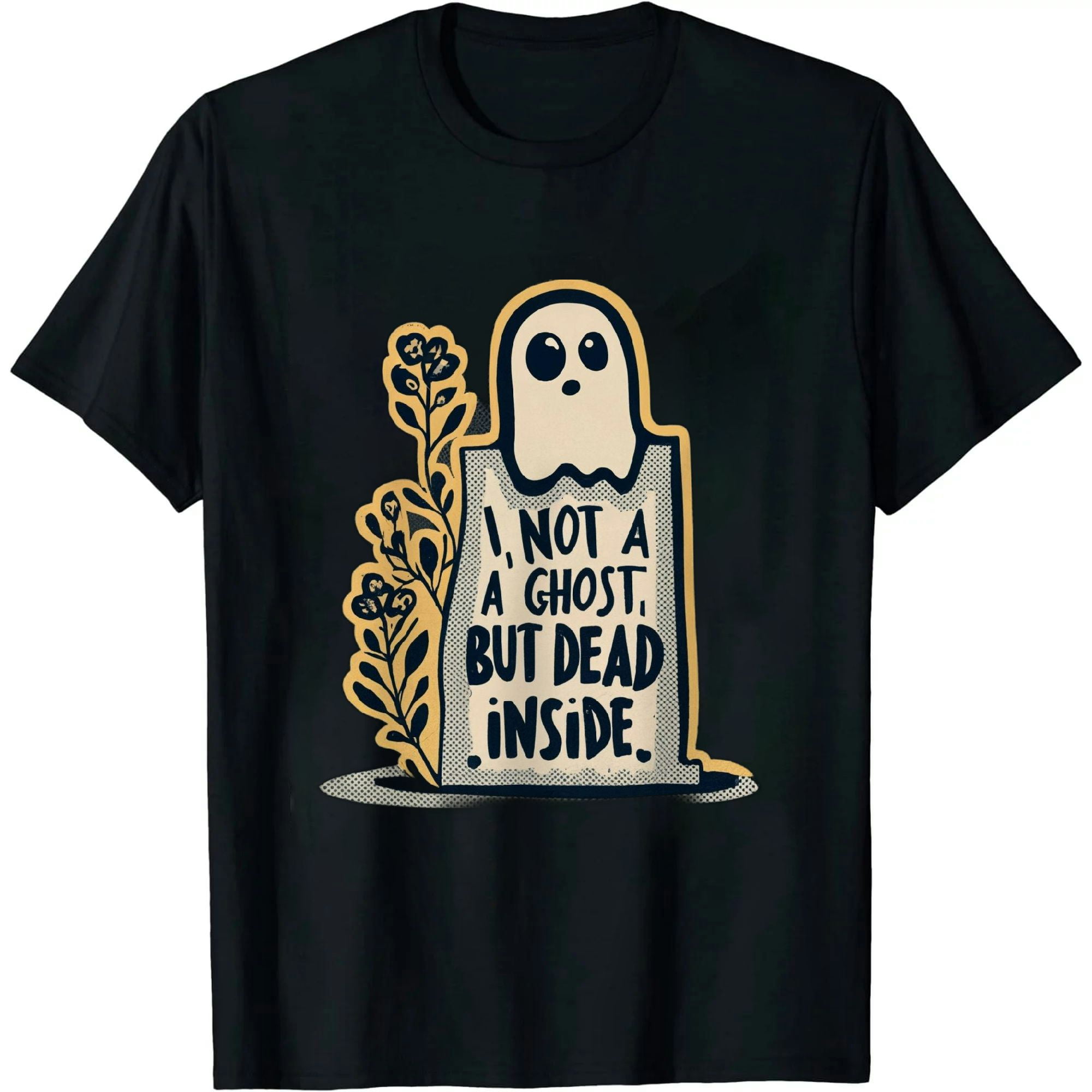 COMIO Not a Ghost But Dead Inside T-Shirt - Walmart.com