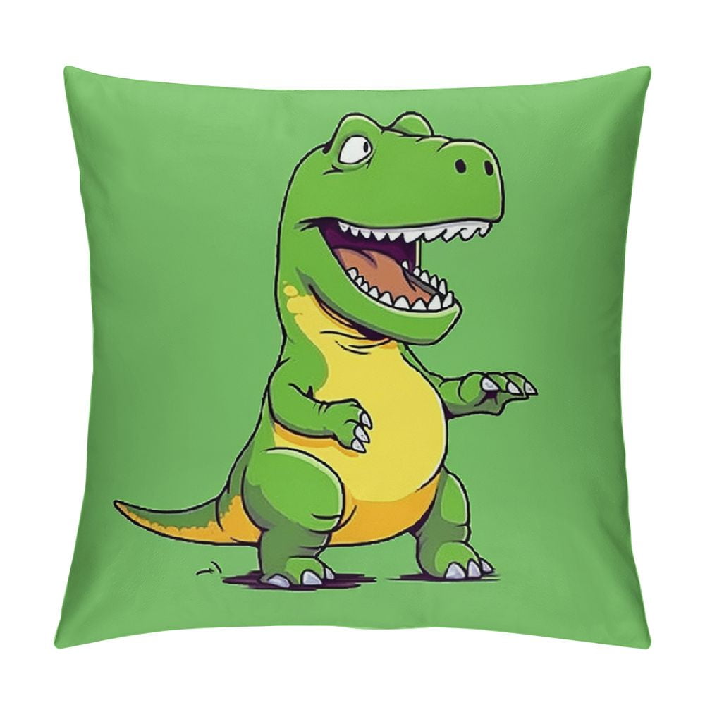 COMIO Nursery Room Decorative Pillow Covers Geek Tyrannosaurus Rex ...