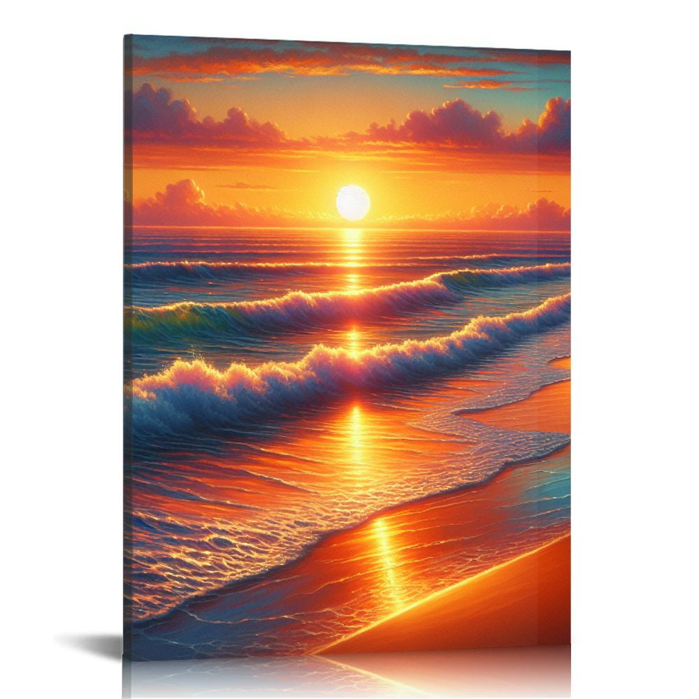 COMIO Ocean Sea Poster Sunset Sunrise Morning Sunset Poster Landscape ...