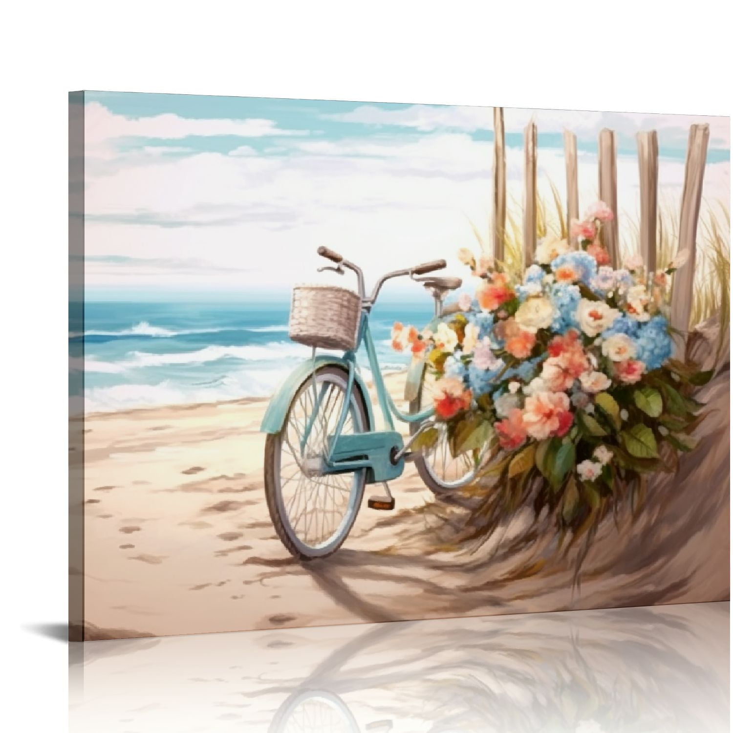 COMIO Ocean Wall Art for Bedroom Coastal Canvas Print Seascape Picture ...