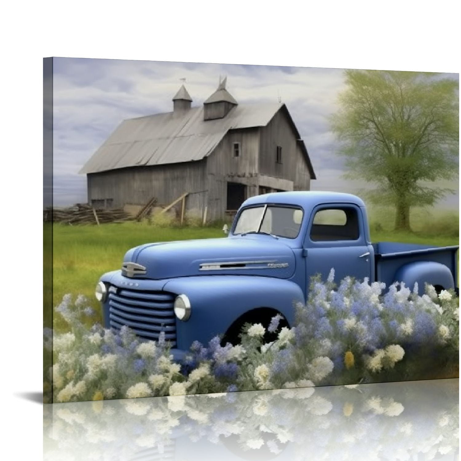 COMIO Old Fashioned Spring Canvas Wall Decor for Living Room, Bedroom ...