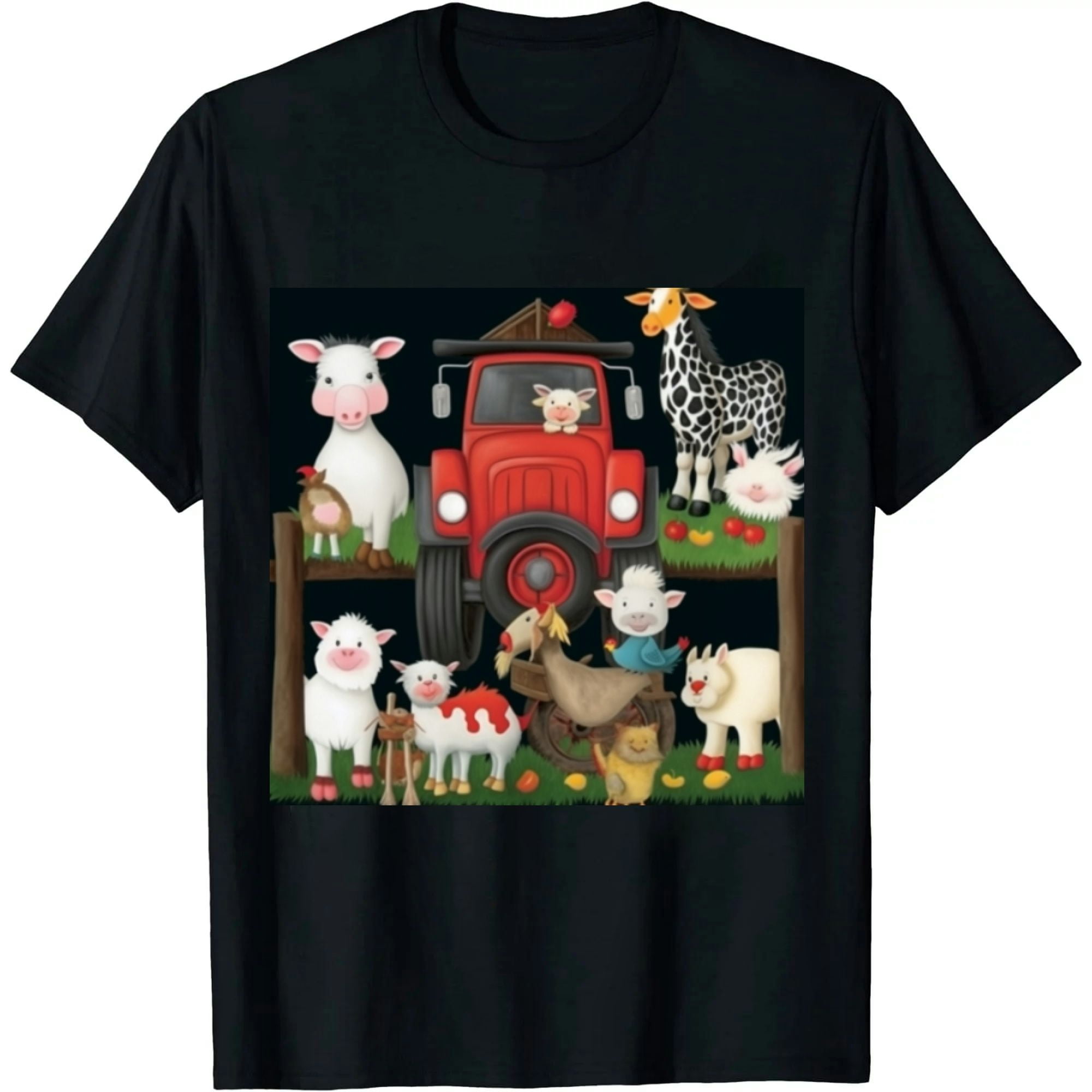 COMIO On The Farm Barnyard Farm Animals Cute Toddler T-Shirt - Walmart.com