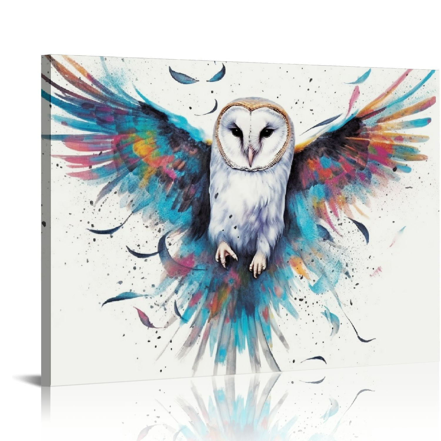 COMIO Opulent Night Owl Canvas Wall Decor for Living Room, Bedroom ...