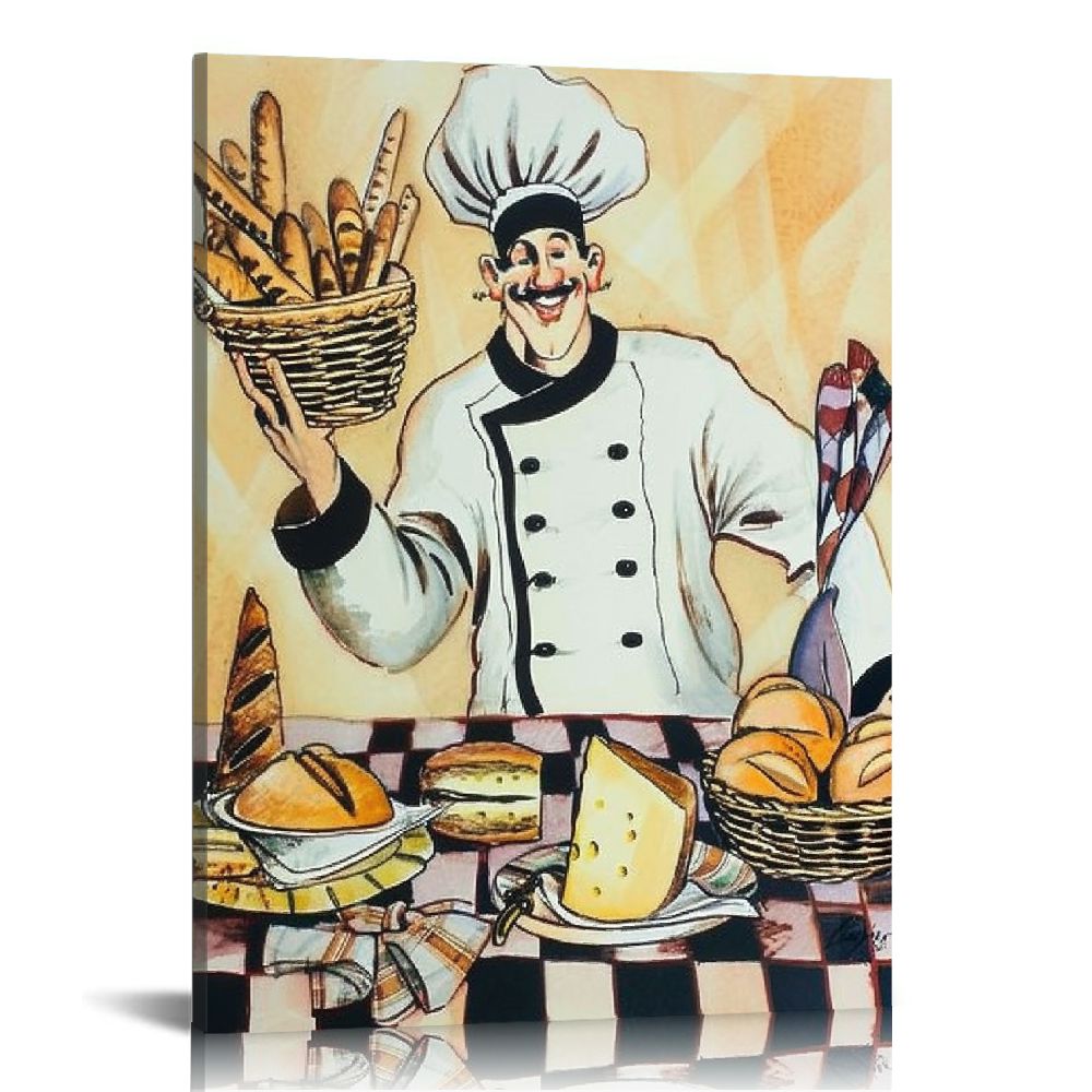 COMIO Original Retro Design Senior Pastry Chef Tin Signs Wall Art ...