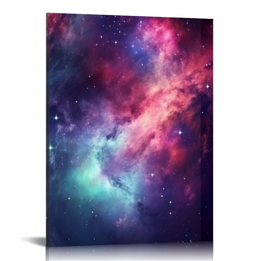 COMIO Outer Space Canvas Wall Art - Framed for Modern Home Decoration ...