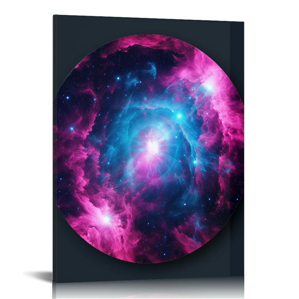 COMIO Outer Space Canvas Wall Art - Framed for Modern Home Decoration ...