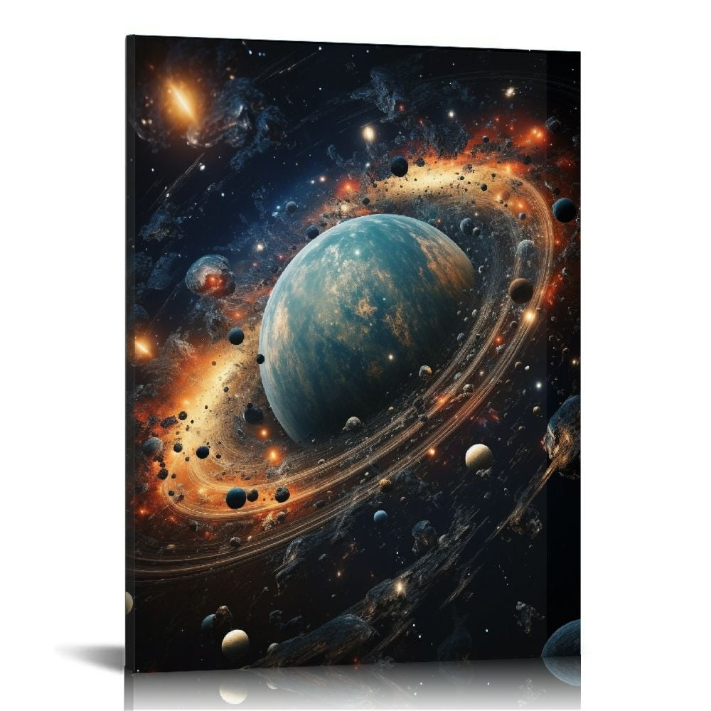 COMIO Outer Space Canvas Wall Art - Prints for Modern Home Decoration ...