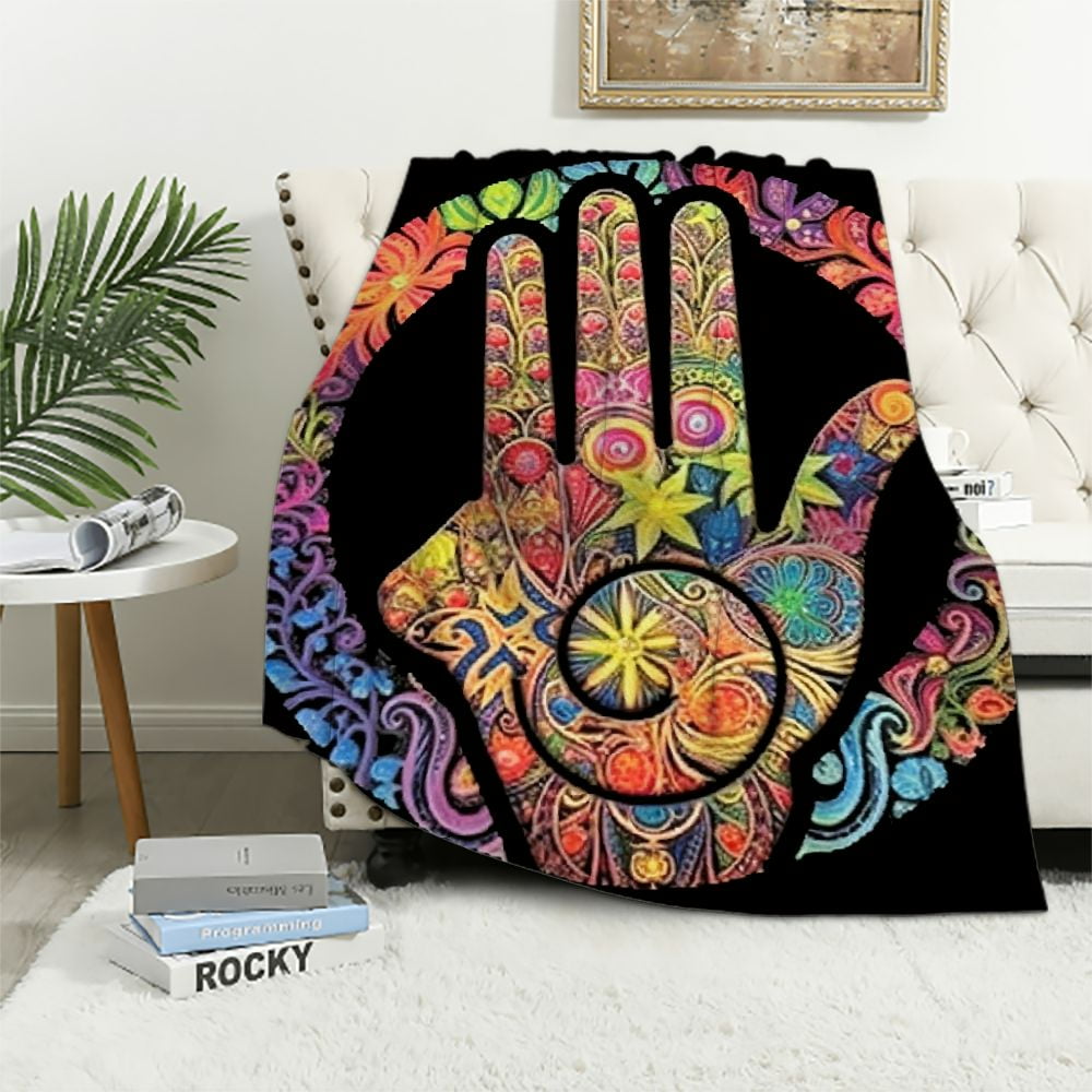 COMIO Peace Sign Blanket Hippie Gifts for Dad Women Girls Birthday ...