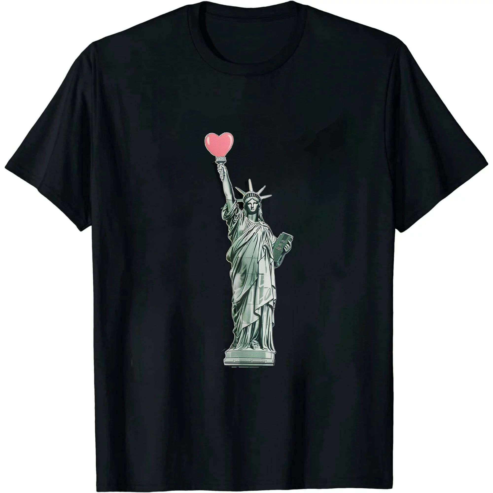 COMIO Peace and Love New York City Statue of Liberty Souvenir T-Shirt ...