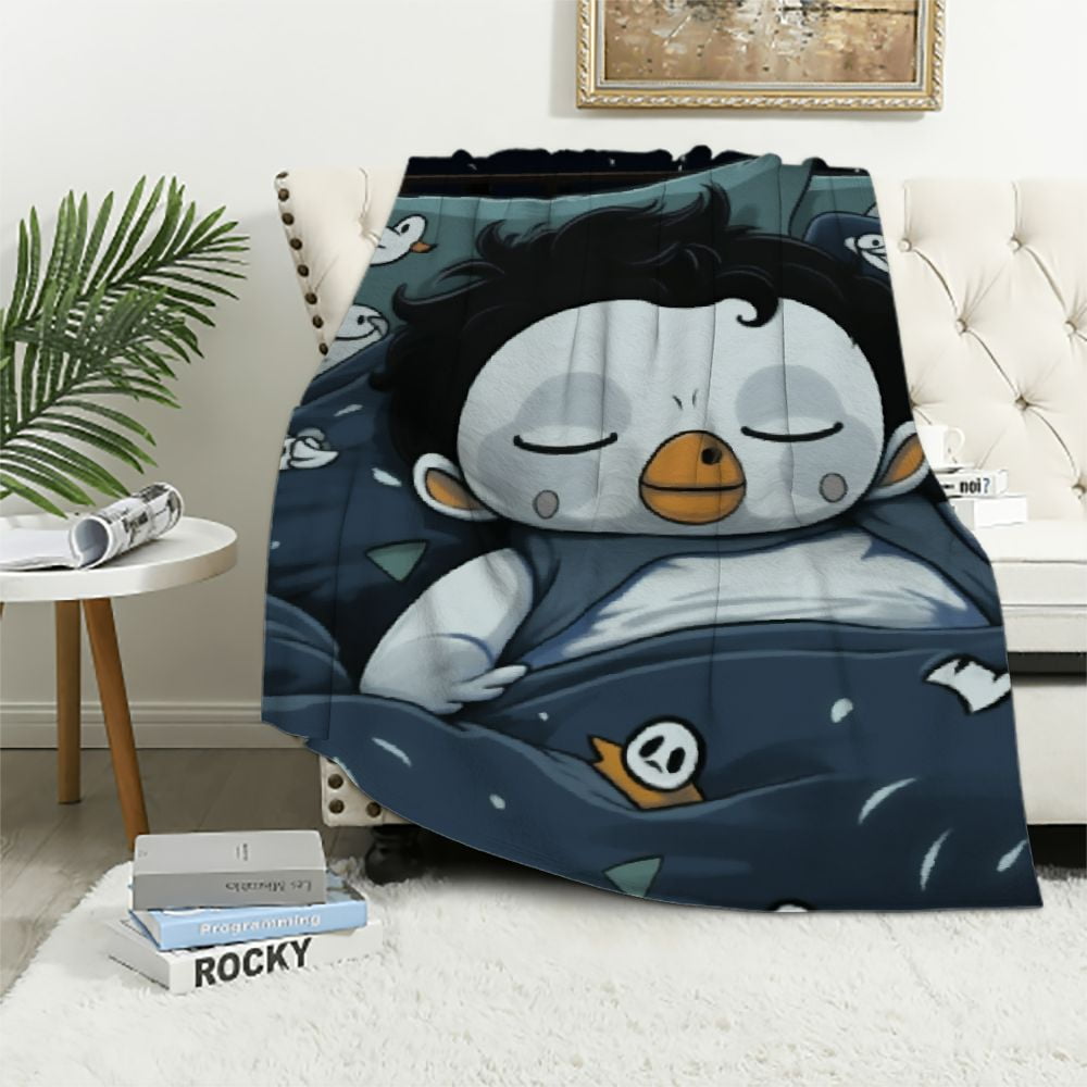COMIO Penguin Blanket for Woman Girls Blanket Cute Penguin Throw ...