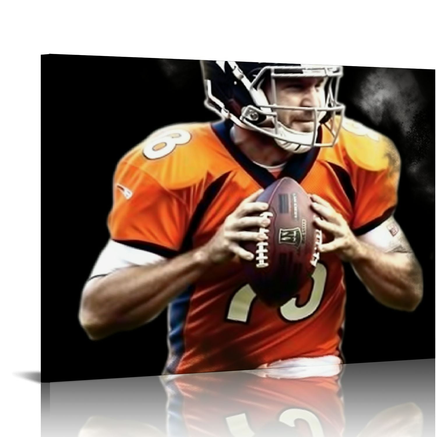 COMIO Peyton Manning Poster Football Art Canvas Poster Wall Art Decor ...