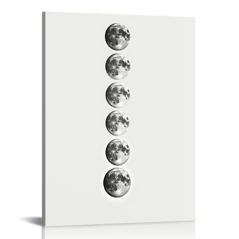 COMIO Phases Of The Moon - Wall Decor Poster Print - Modern Minimal ...
