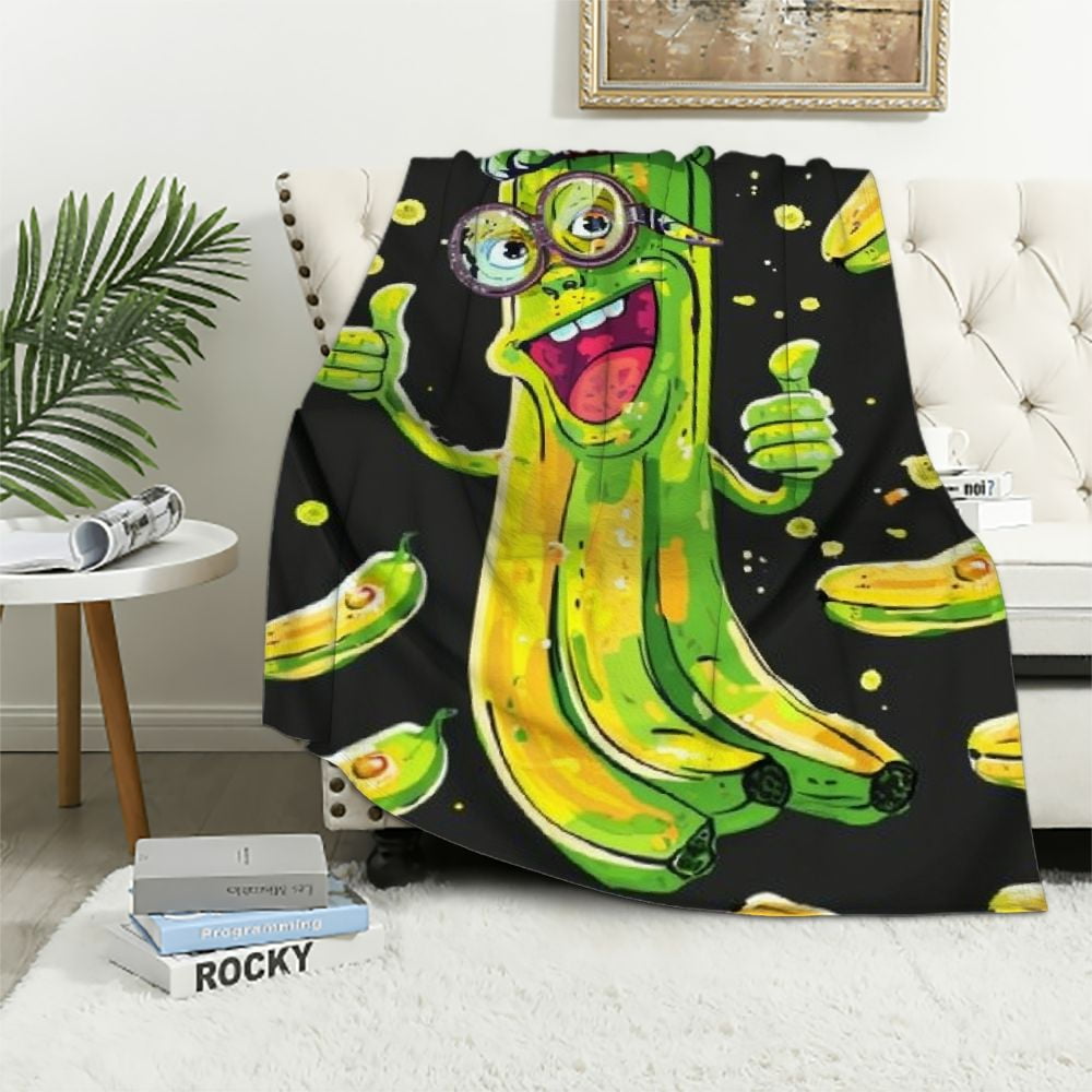 COMIO Pickle Blanket Cozy Lightweight Throw Funny Blankets Pickle Gifts ...