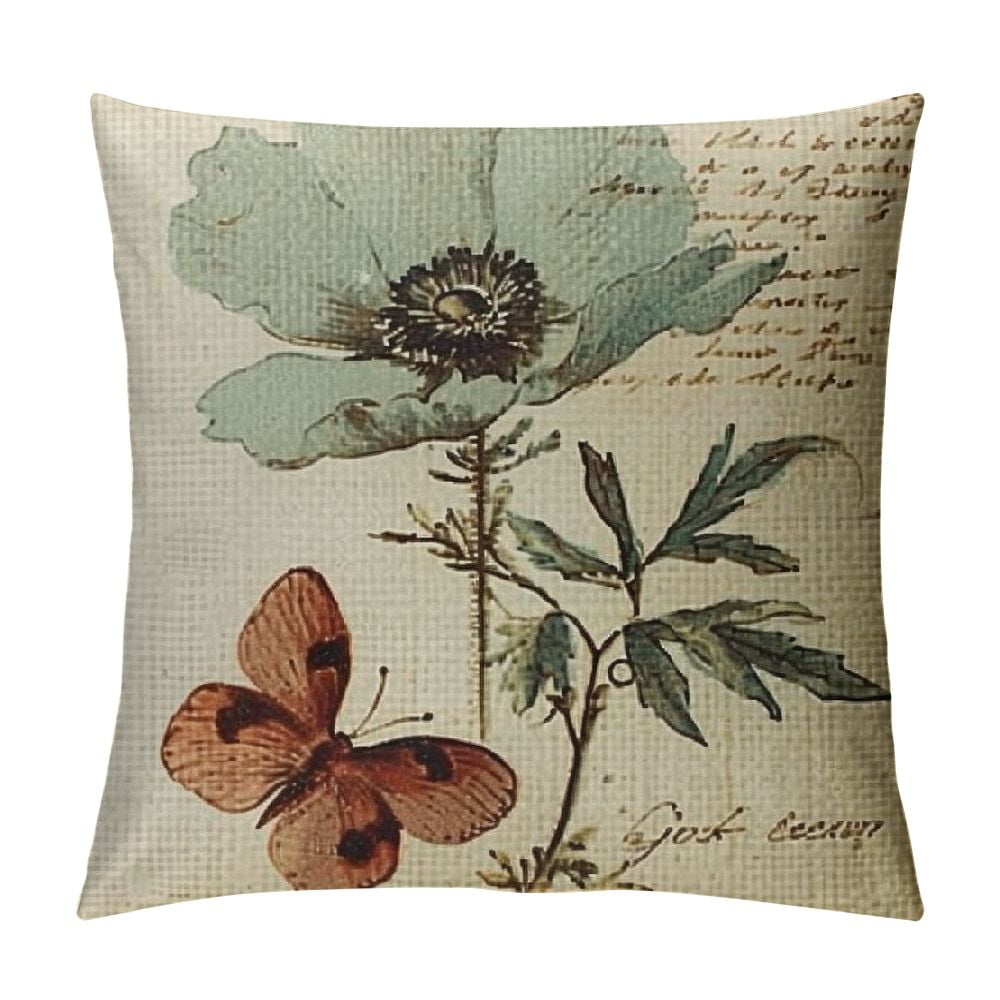 MLJA Pillow Covers Rustic Farmhouse Decorative Square Throw Pillow ...