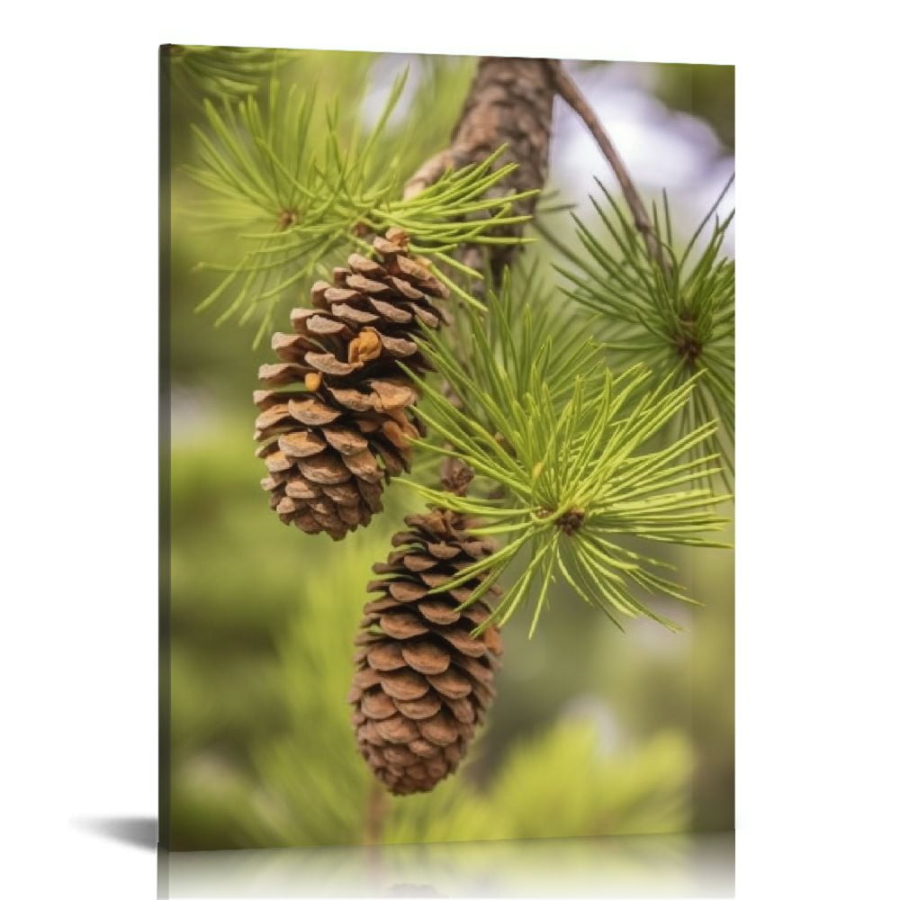 COMIO Pine Cones Trees Plant Canvas Poster Wall Art Decor Print Picture ...